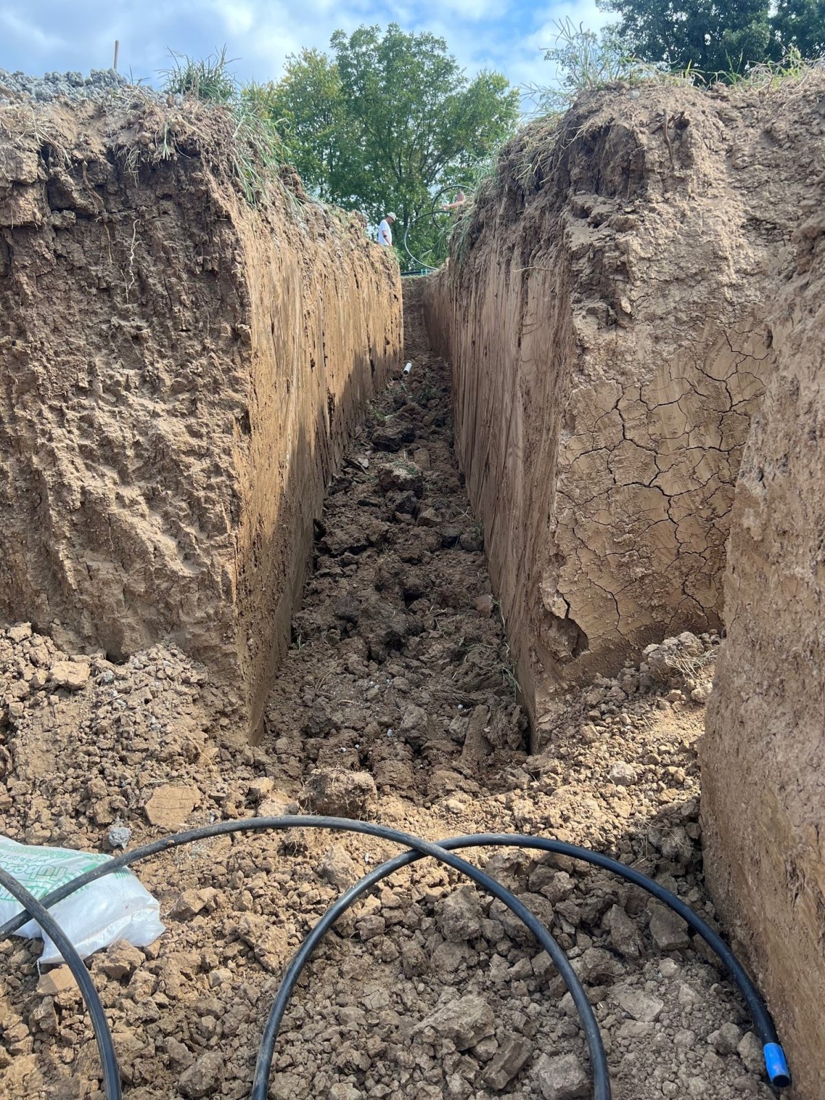 Utility Trenching | Obsidian Construction & Fine Homes in Grove, Oklahoma